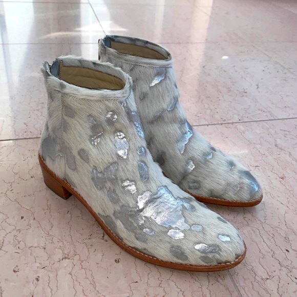 Loeffler Randall | Shoes | Loeffler Randall Calf Hair White Metallic ...